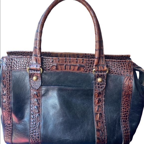 Brahmin | Bags | Vintage Brahmin Croc Style Hand Bag | Poshmark